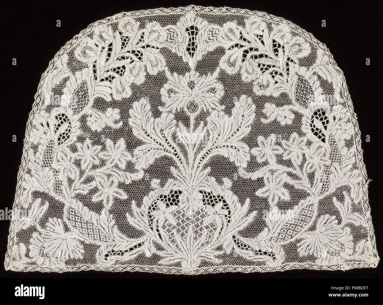 Cap crown. Date/Period: Mid- 18th century. Cap crown. Medium: linen ...