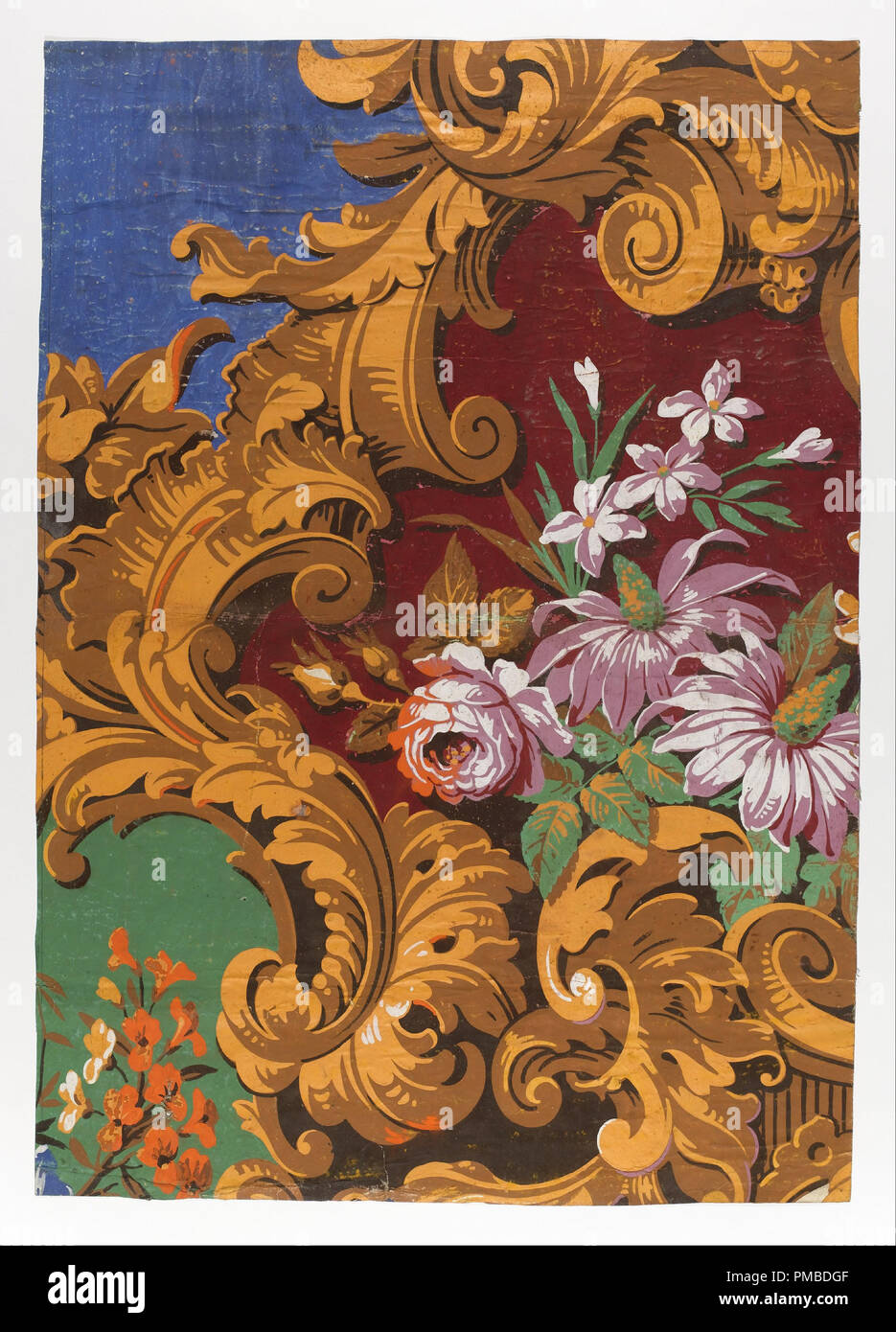 Cartoon for a Woven Carpet. Date/Period: 1843/1853. Brush and gouache ...