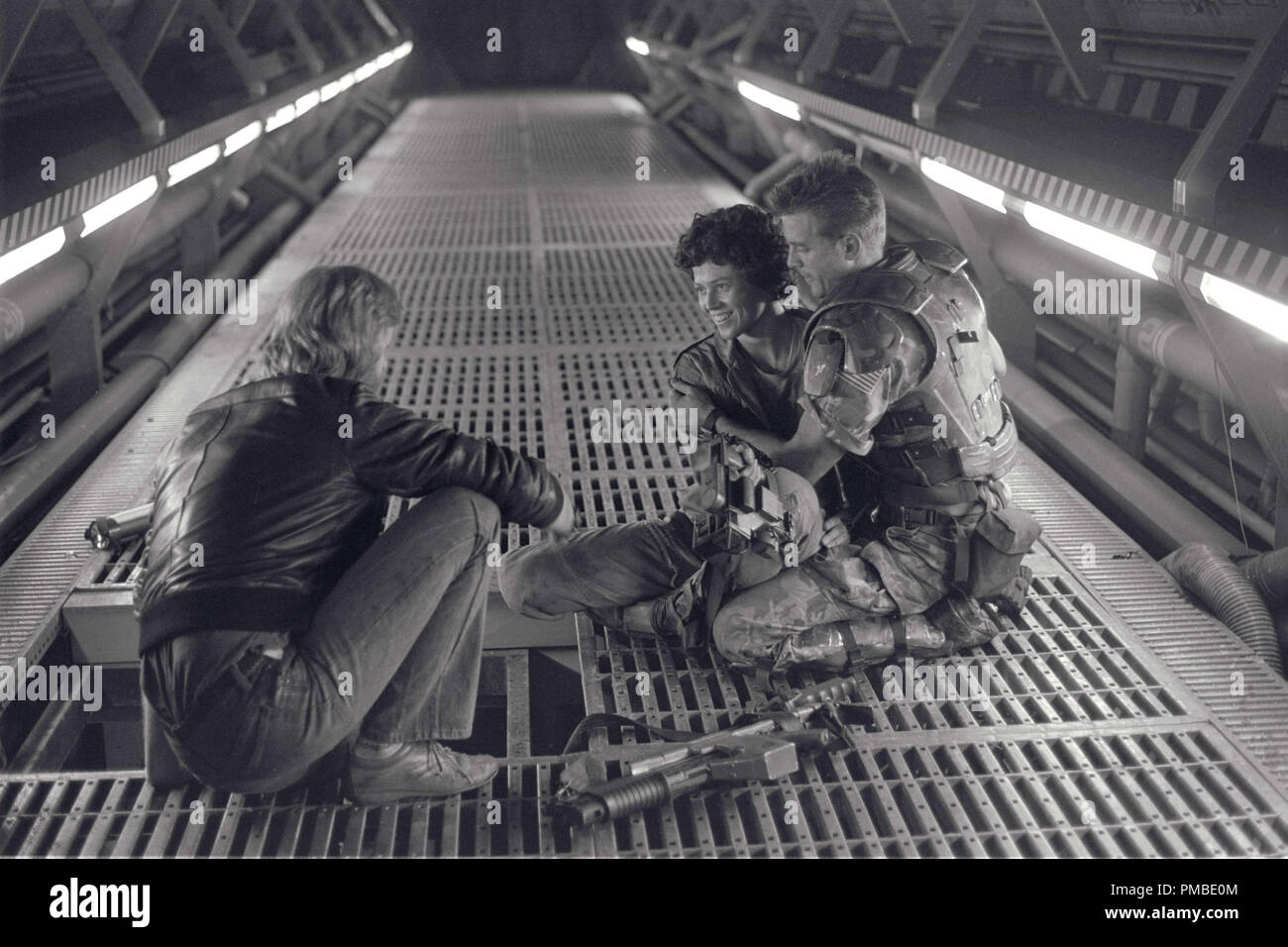 Director James Cameron, Sigourney Weaver and Michael Biehn,"Aliens ...