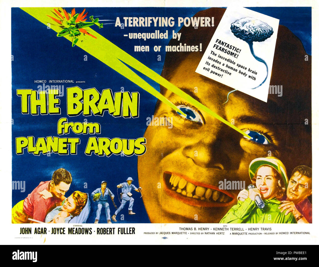"The Brain from Planet Arous" (1957) Howco International Lobby Card ...