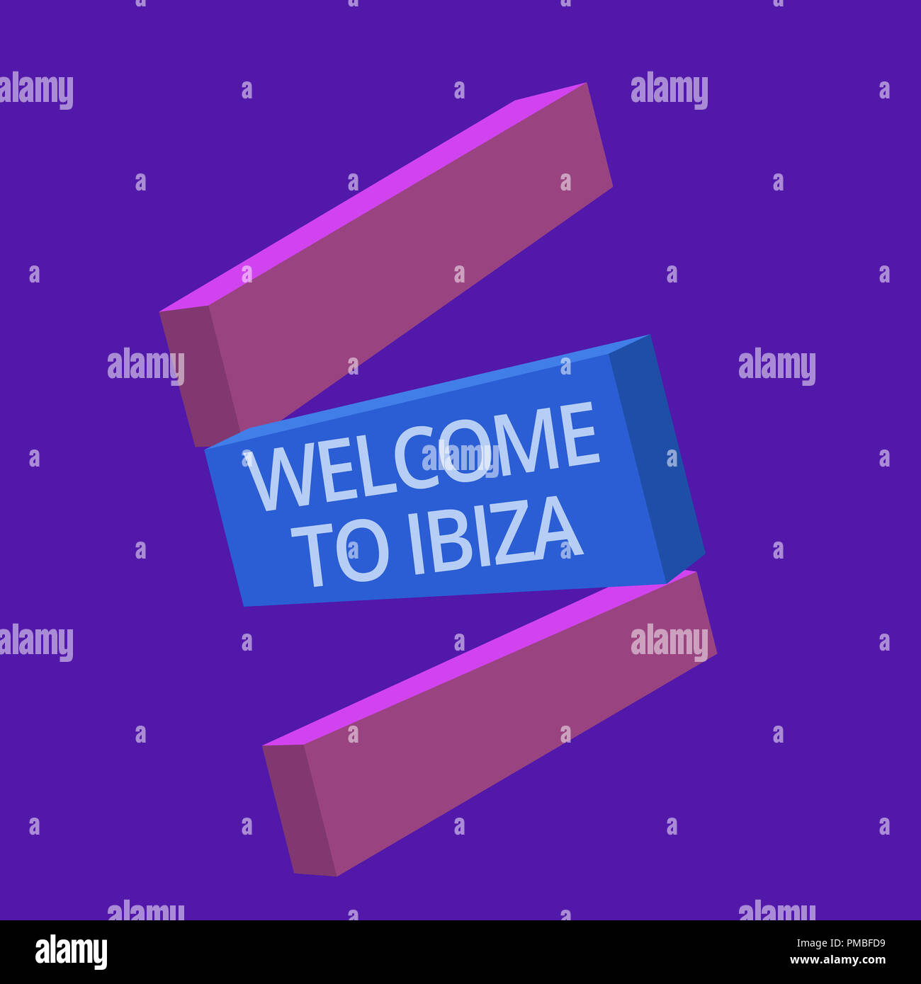 Handwriting text Welcome To Ibiza. Concept meaning Warm greetings from ...