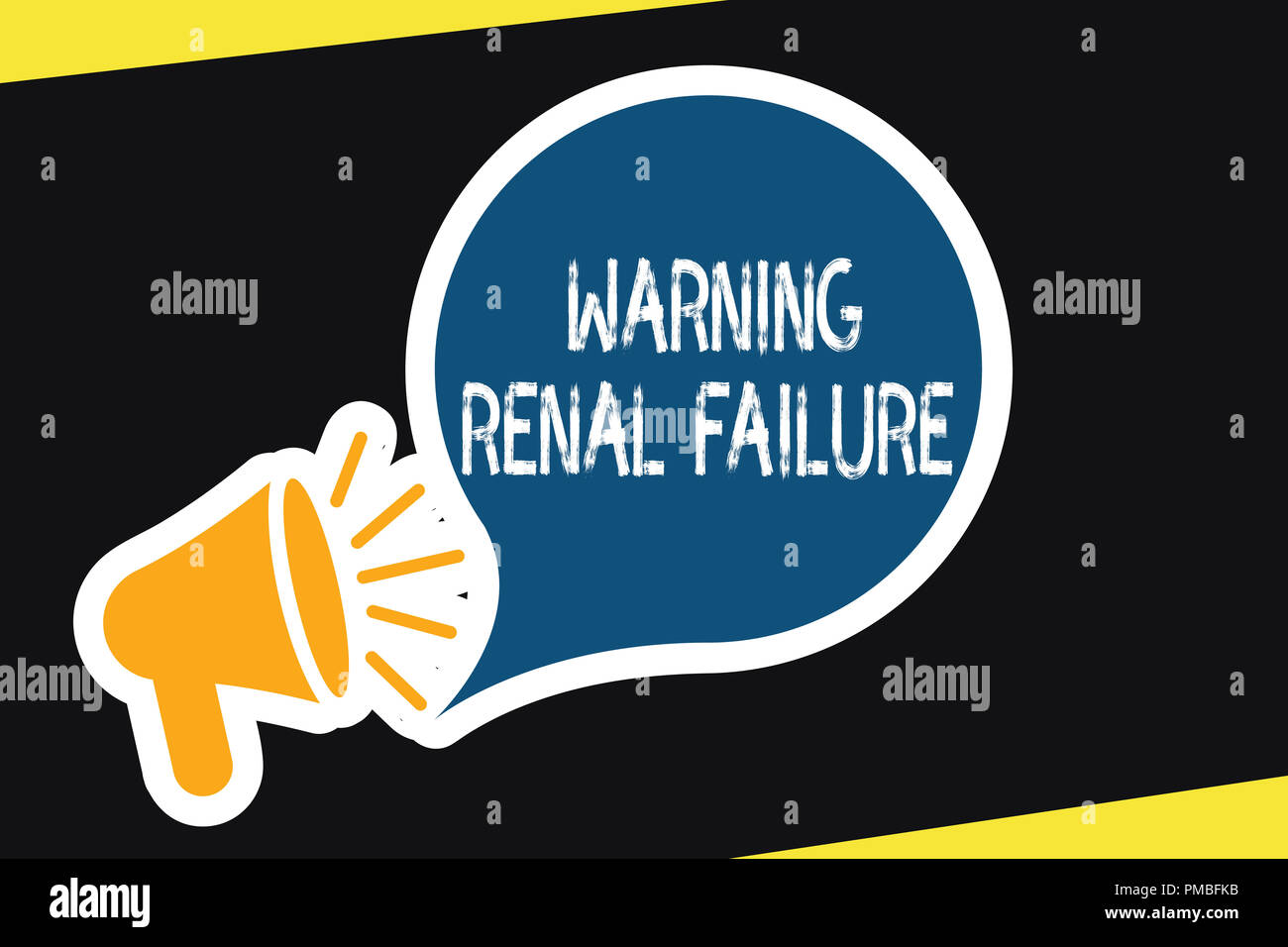 Handwriting text Warning Renal Failure. Concept meaning stop Filtering ... Handwriting text Warning Renal Failure. Concept meaning stop Filtering ...