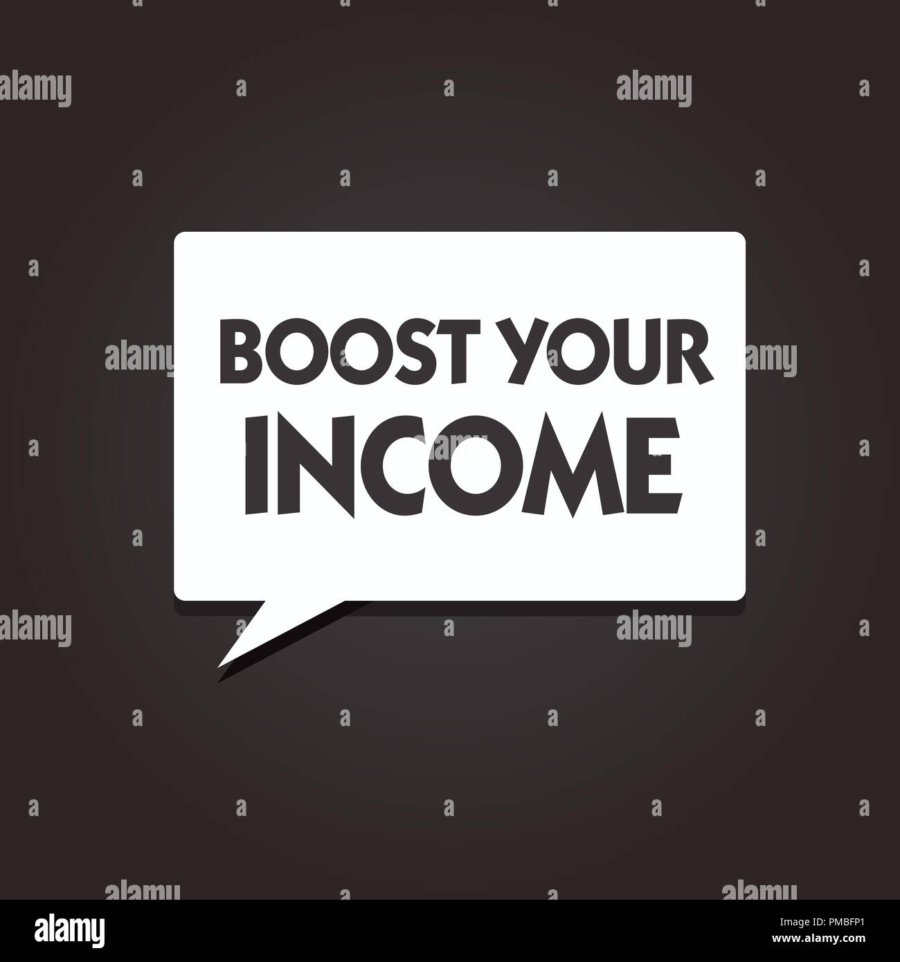 Text sign showing Boost Your Income. Conceptual photo Increase your ...