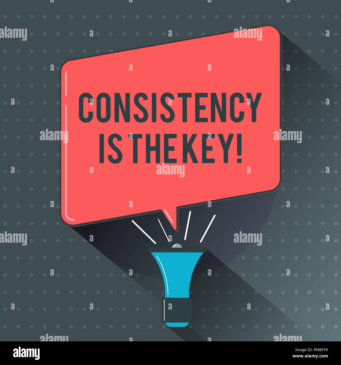 Text sign showing Consistency Is The Key. Conceptual photo full ...