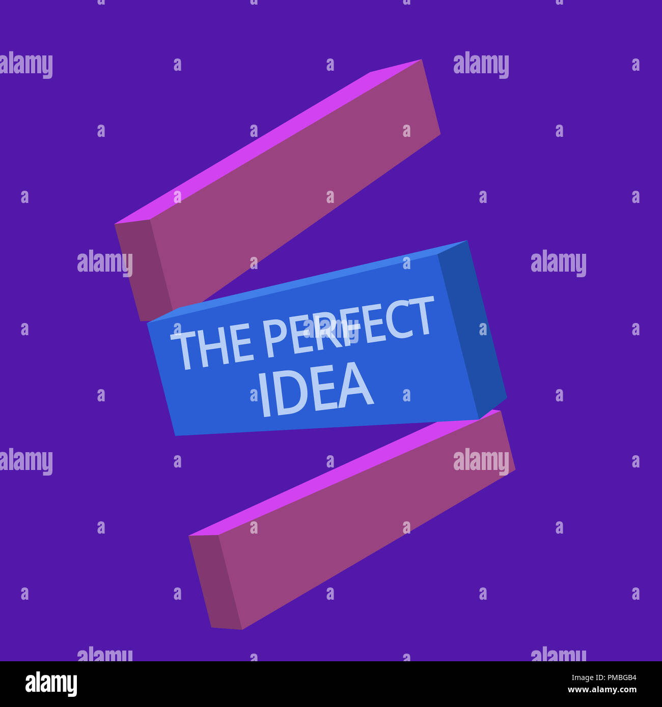 Handwriting text The Perfect Idea. Concept meaning Exceptional thought ...