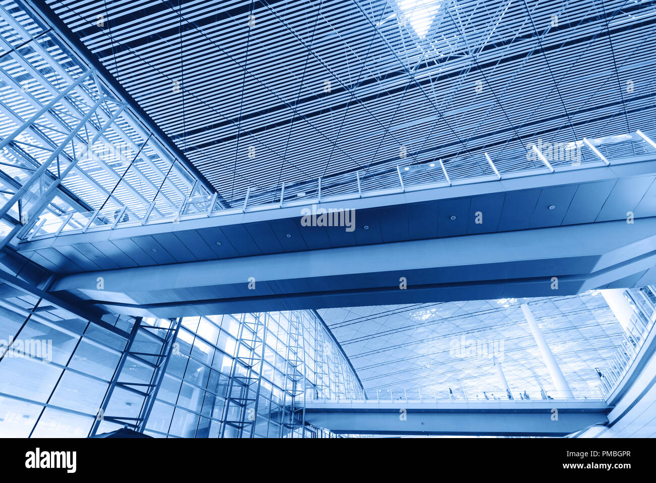 Large hall of modern industrial building Stock Photo - Alamy