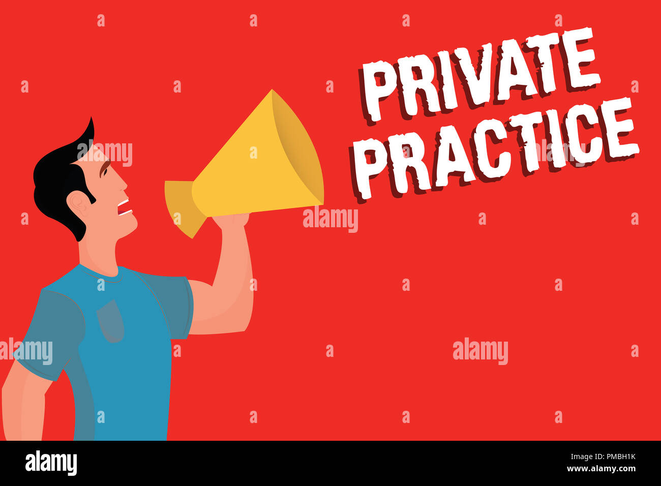 Handwriting text Private Practice. Concept meaning work of professional ...