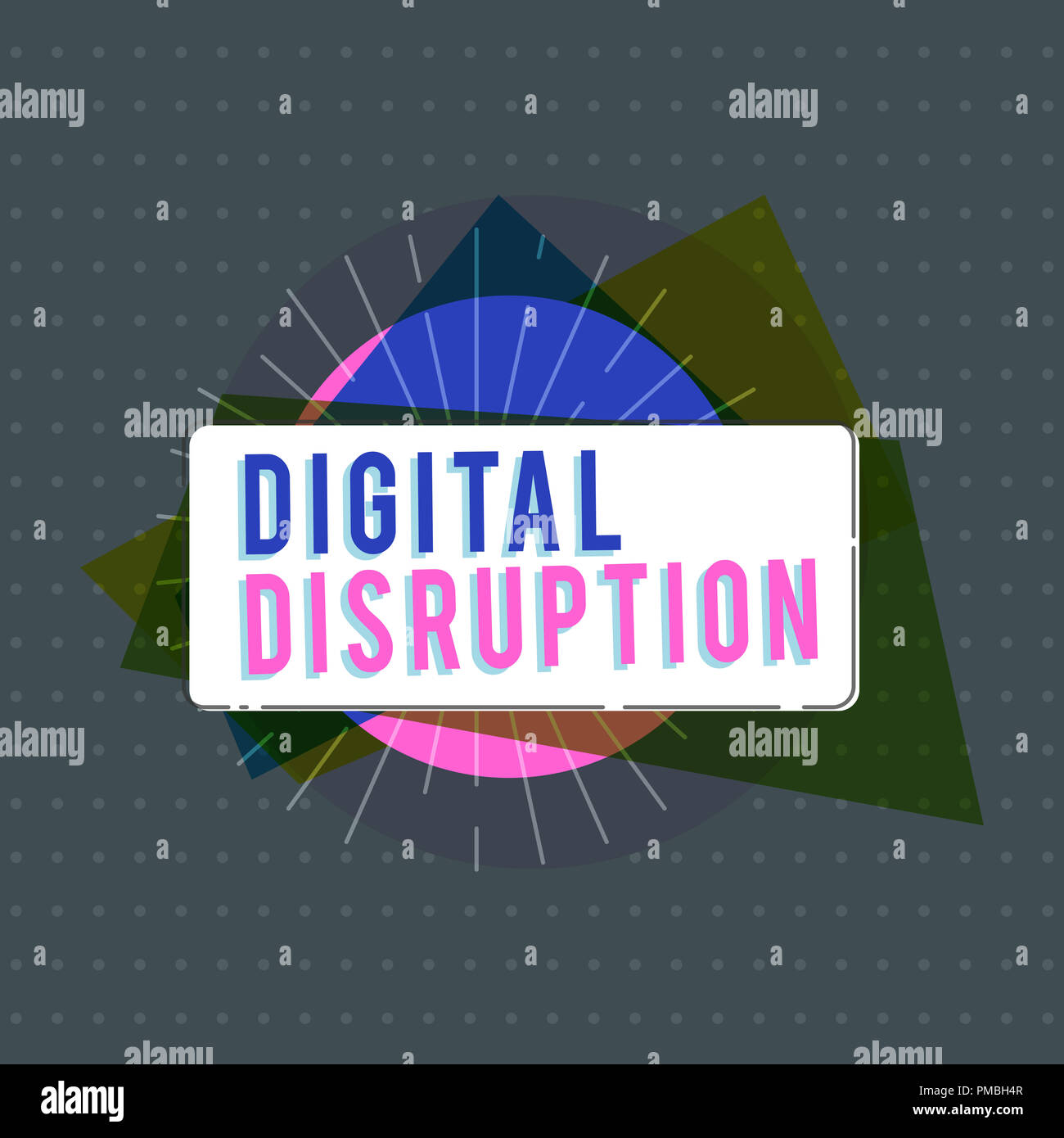 Text sign showing Digital Disruption. Conceptual photo Changes that ...