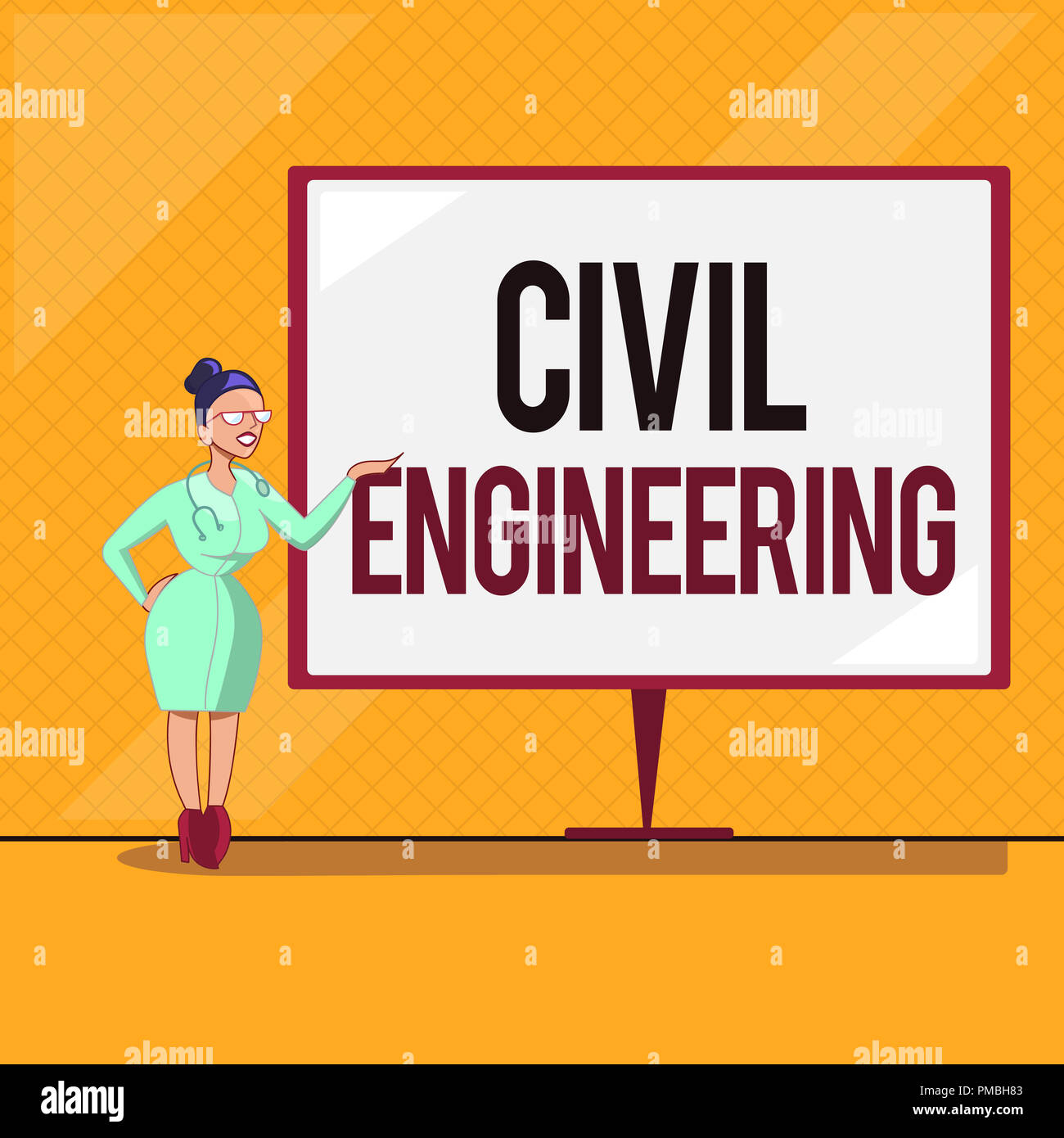 Handwriting text Civil Engineering. Concept meaning Planning Design ...