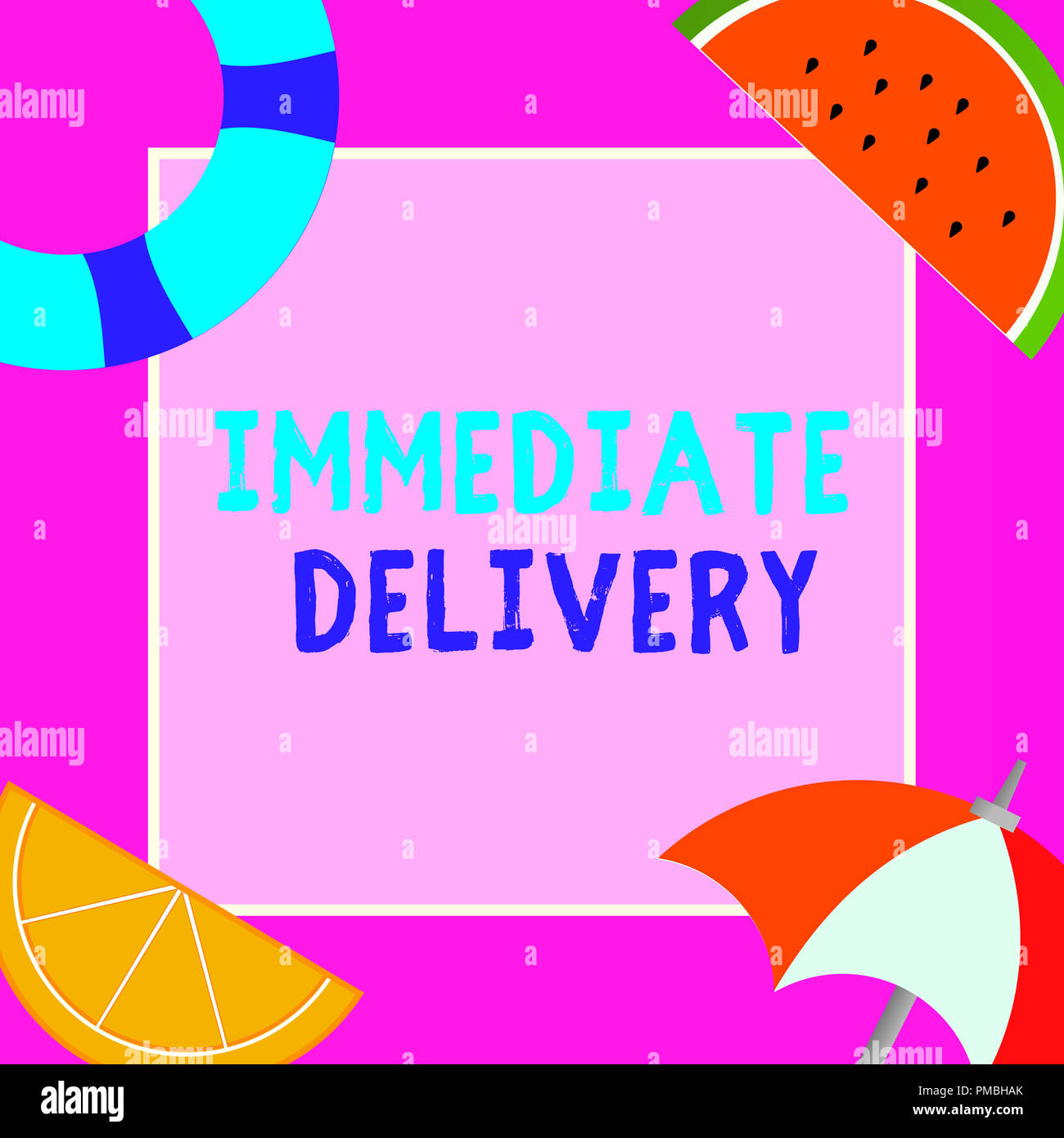 Word writing text Immediate Delivery. Business concept for Send it Now ...