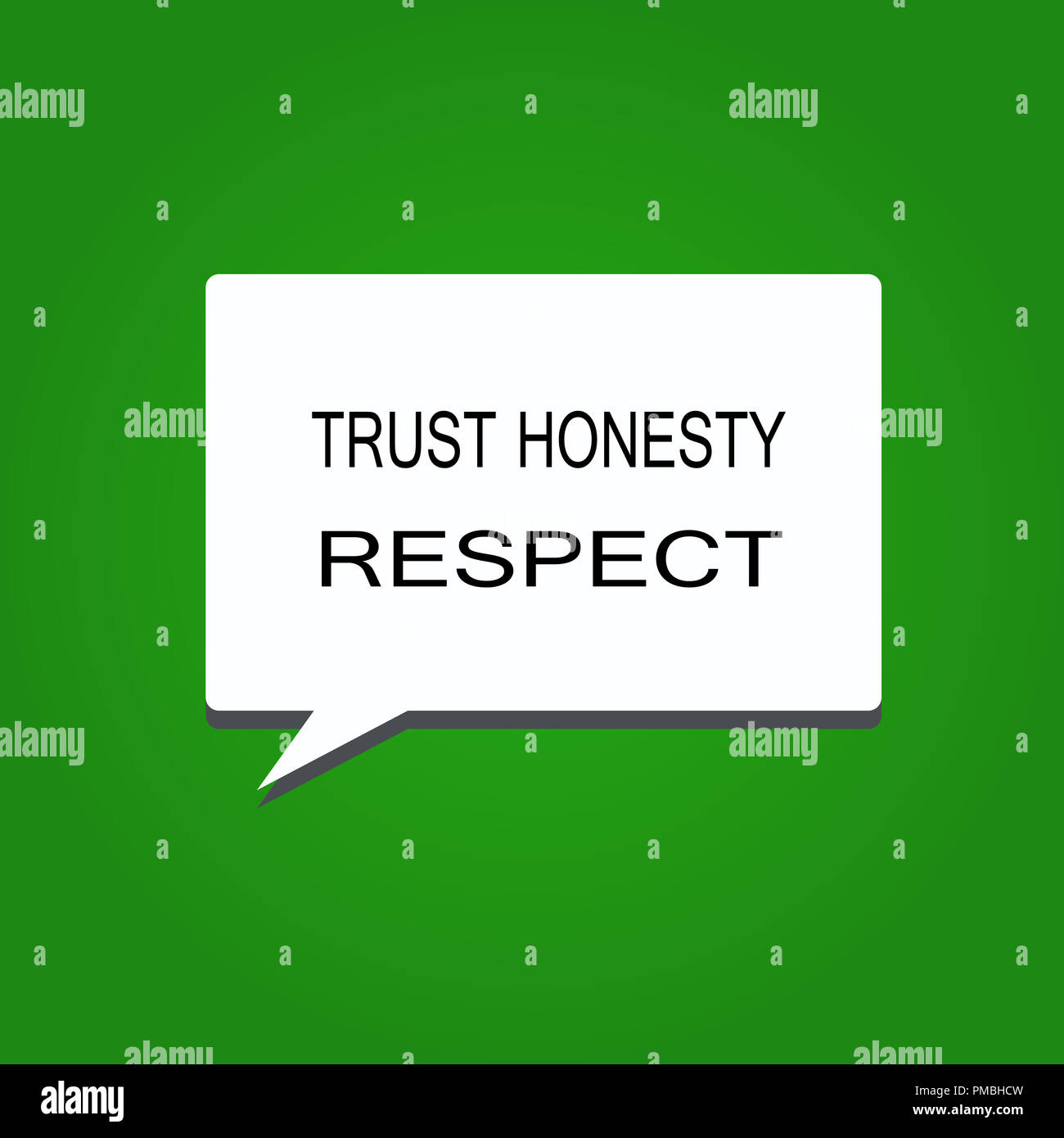 Writing note showing Trust Honesty Respect. Business photo showcasing ...