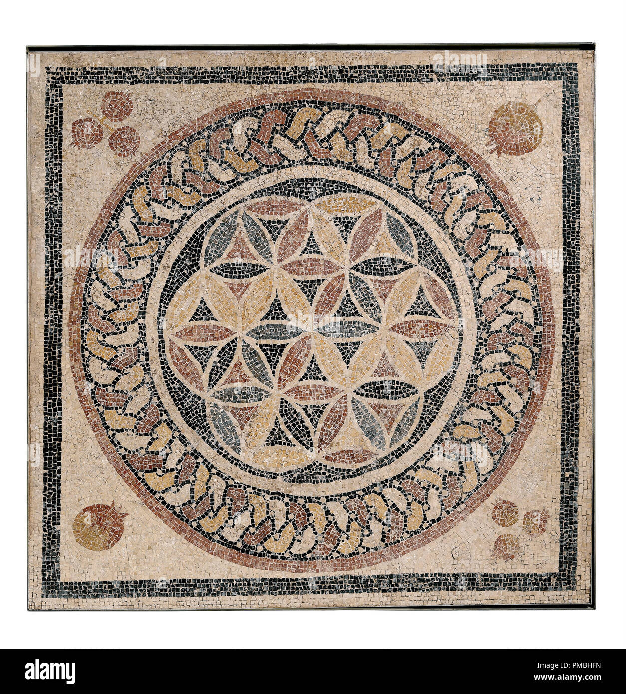 Mosaic floor from a bathhouse in Herod's palace. Date/Period: Herodian ...