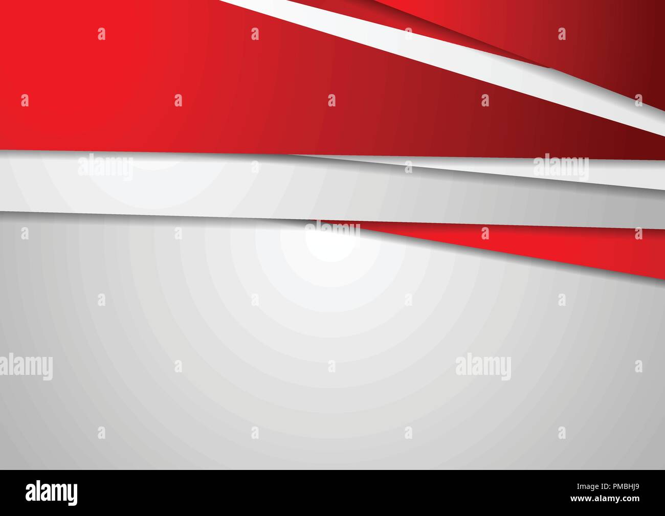 Abstract red and grey corporate background. Bright vector graphic ...