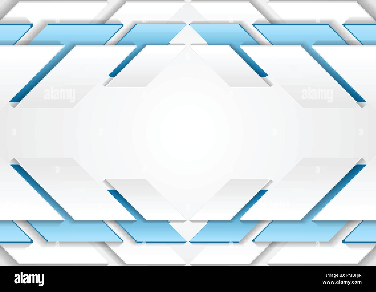 Abstract corporate tech grey and blue background. Vector illustration ...