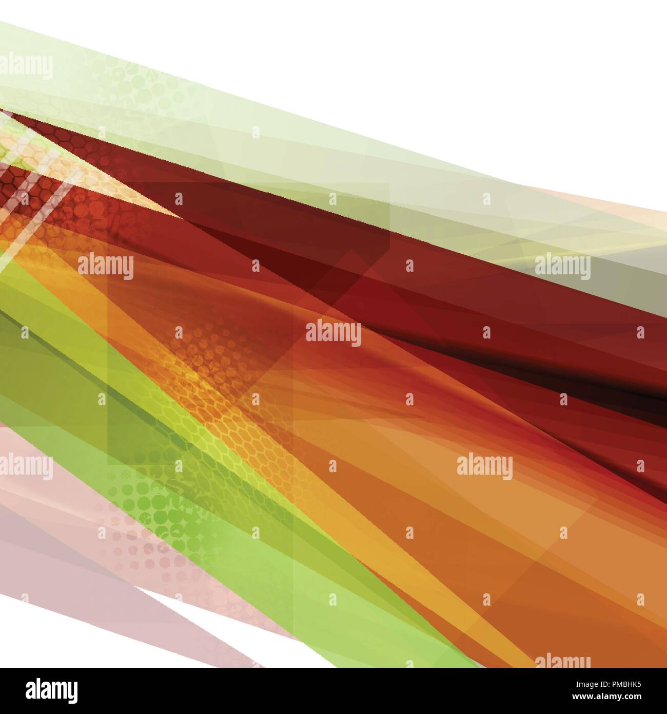 Abstract bright orange and green tech stripes background. Vector ...
