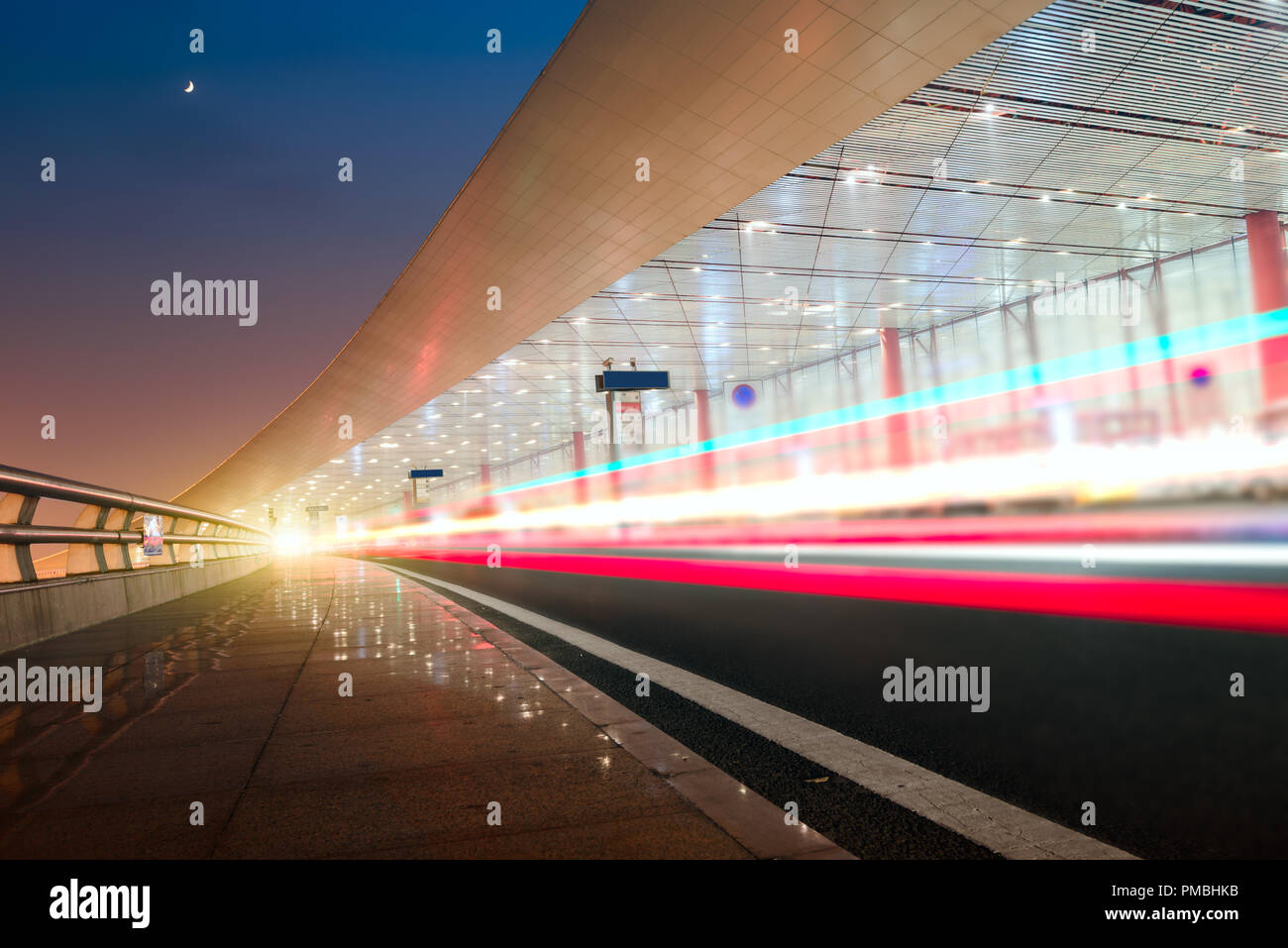 International Airport Terminal T3 night Stock Photo - Alamy