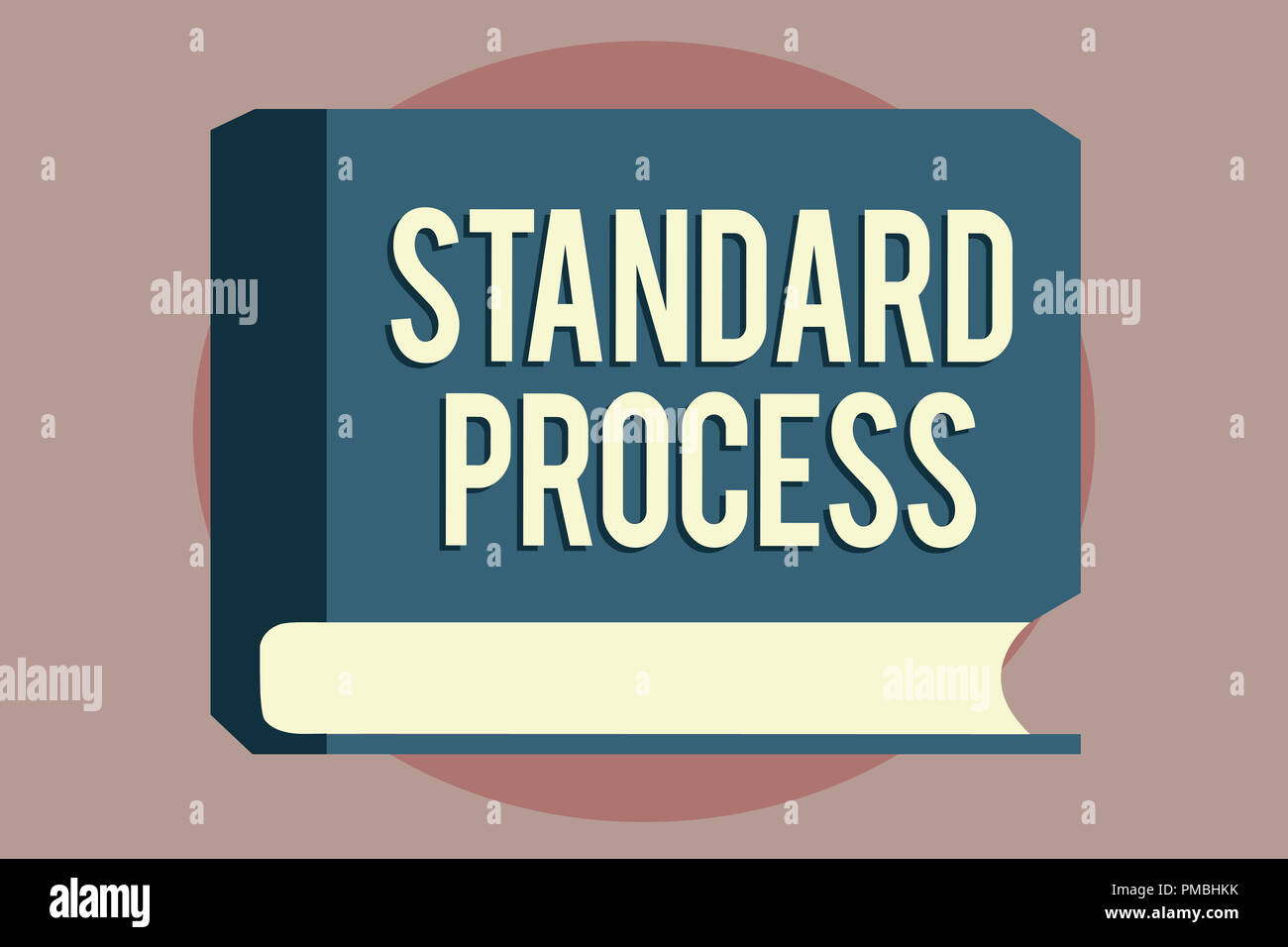 Word writing text Standard Process. Business concept for rules made to ...