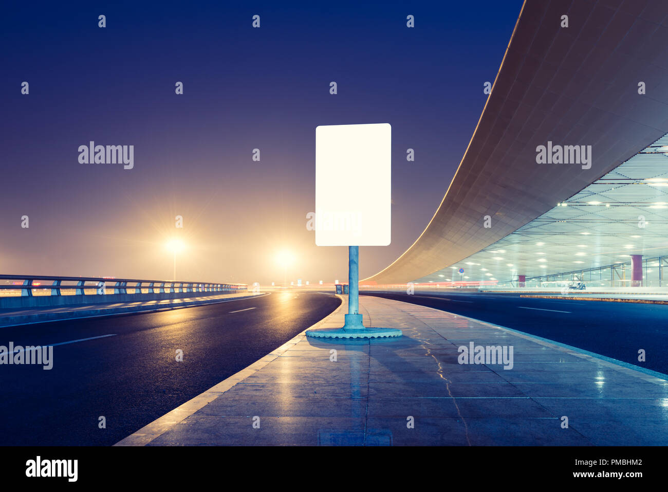 International Airport Terminal T3 night Stock Photo - Alamy