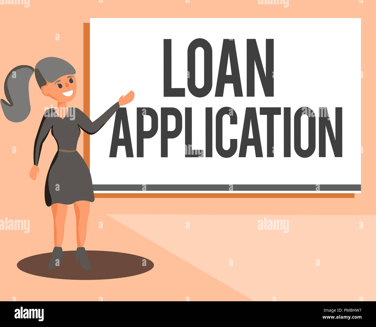 Conceptual hand writing showing Loan Application. Business photo ...
