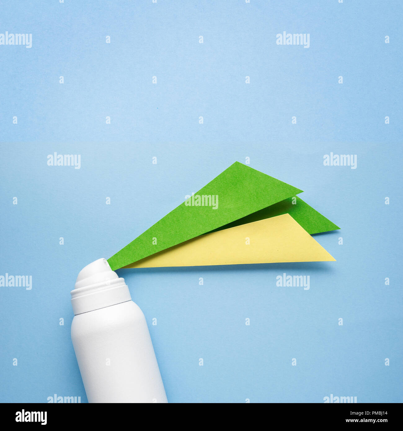Creative concept photo of cosmetic bottle with splashing liquids made ...