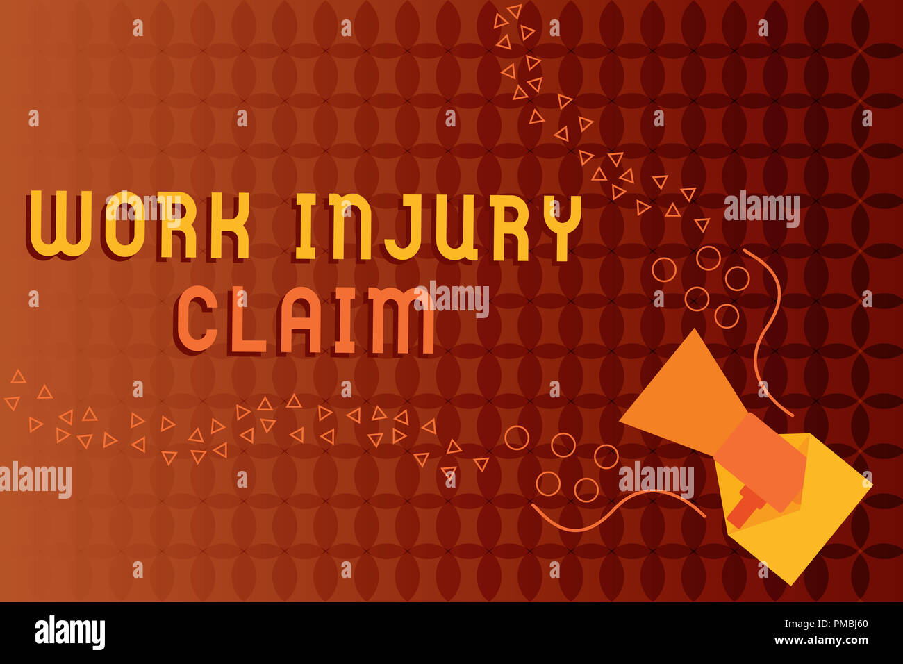 Handwriting text writing Work Injury Claim. Concept meaning Medical ...