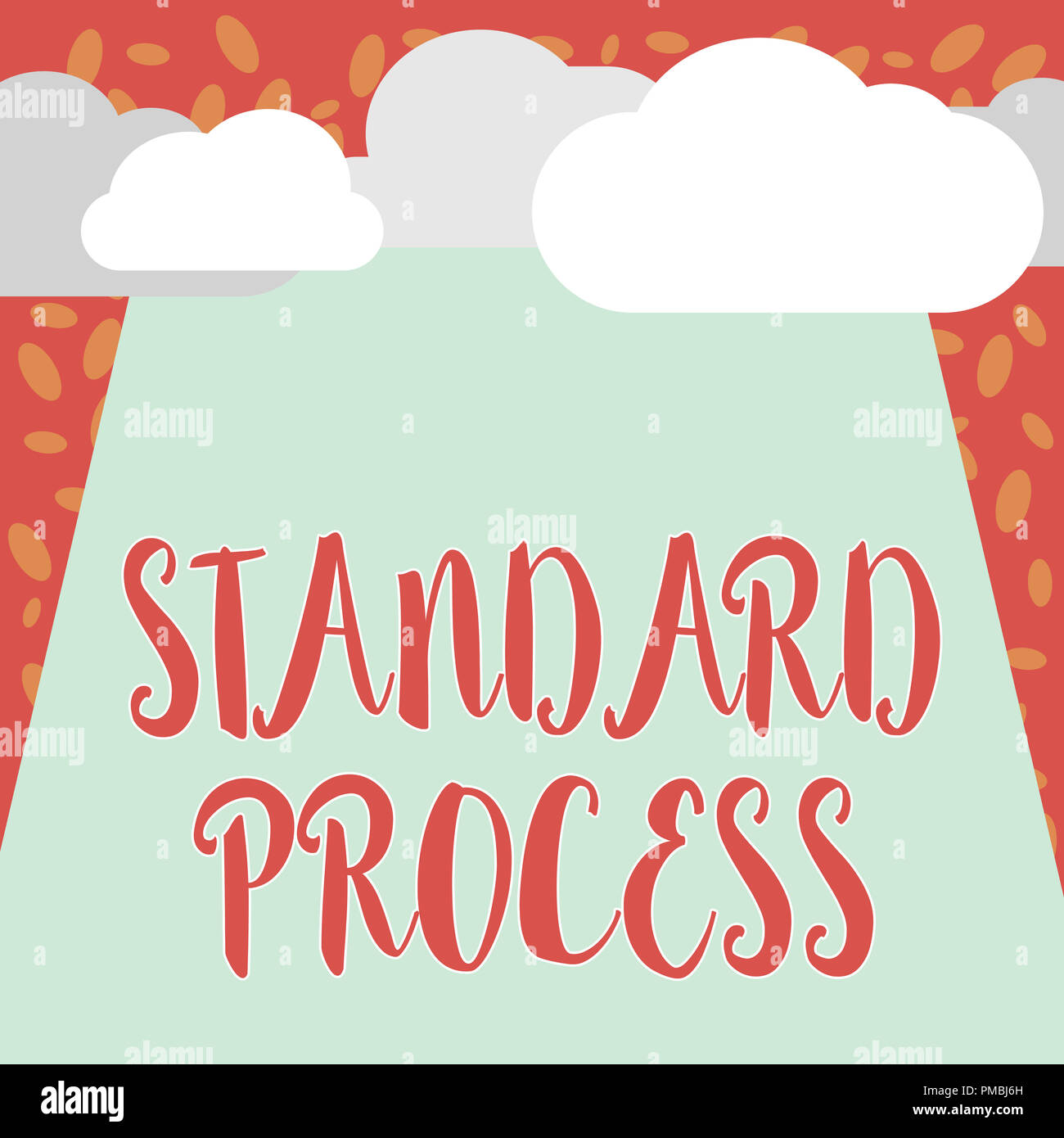 Writing note showing Standard Process. Business photo showcasing rules ...