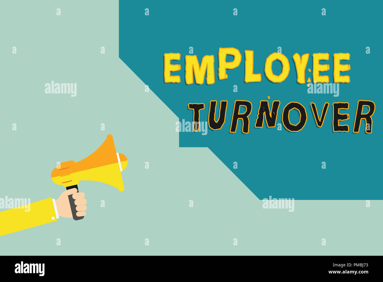 Text sign showing Employee Turnover. Conceptual photo Number or ...