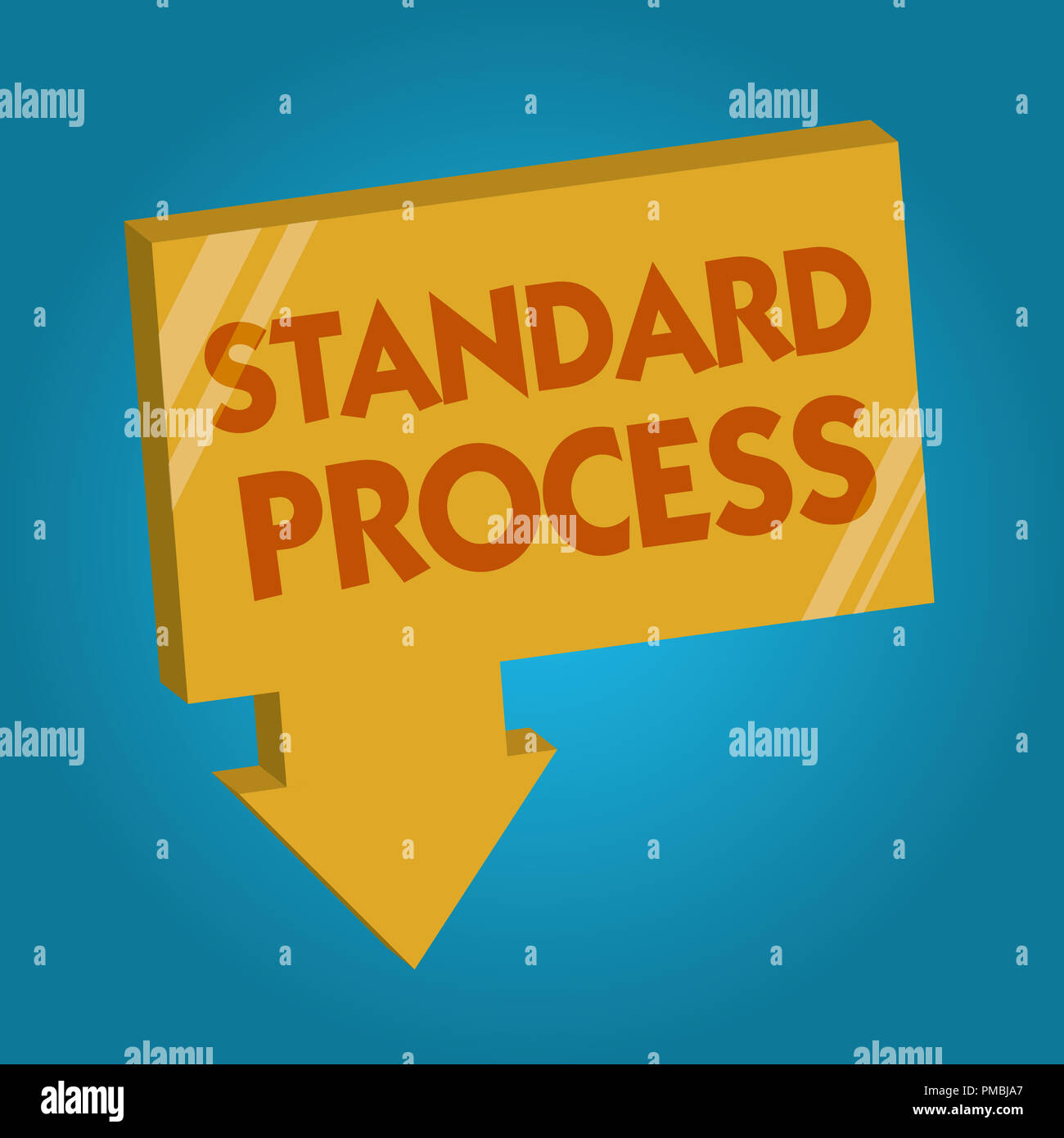 Word writing text Standard Process. Business concept for rules made to ...