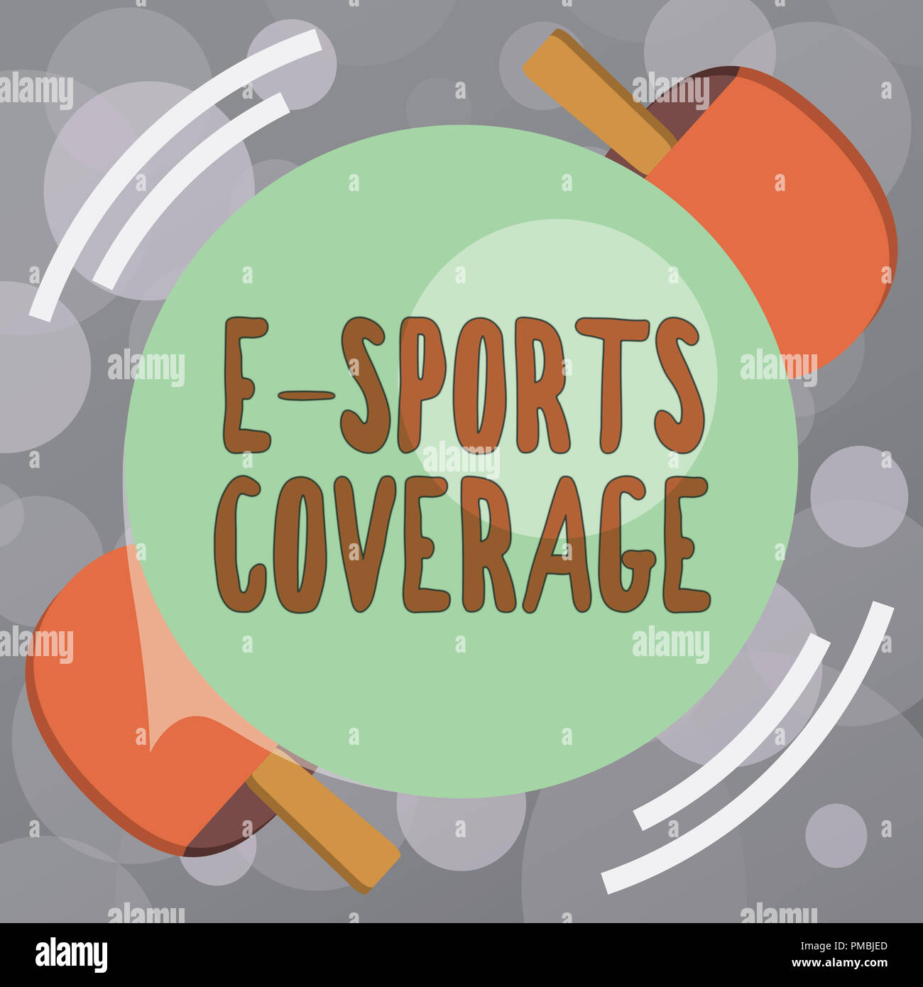 Text sign showing E Sports Coverage. Conceptual photo Reporting live on ...