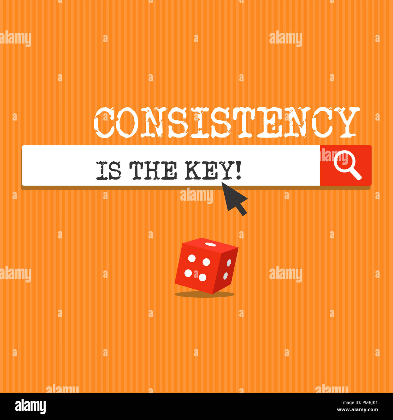 Handwriting text writing Consistency Is The Key. Concept meaning full ...