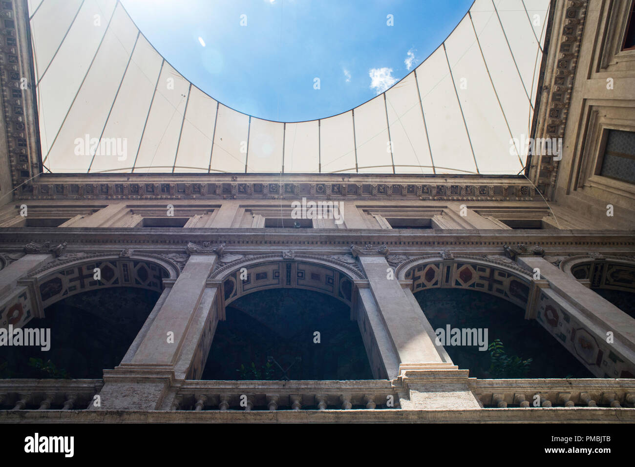 Altemps Palace courtyard, Rome, Italy Stock Photo - Alamy