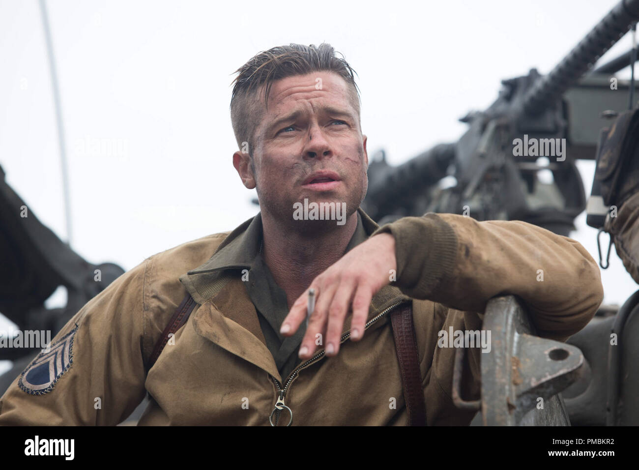 Wardaddy (Brad Pitt) in Columbia Pictures' FURY Stock Photo - Alamy