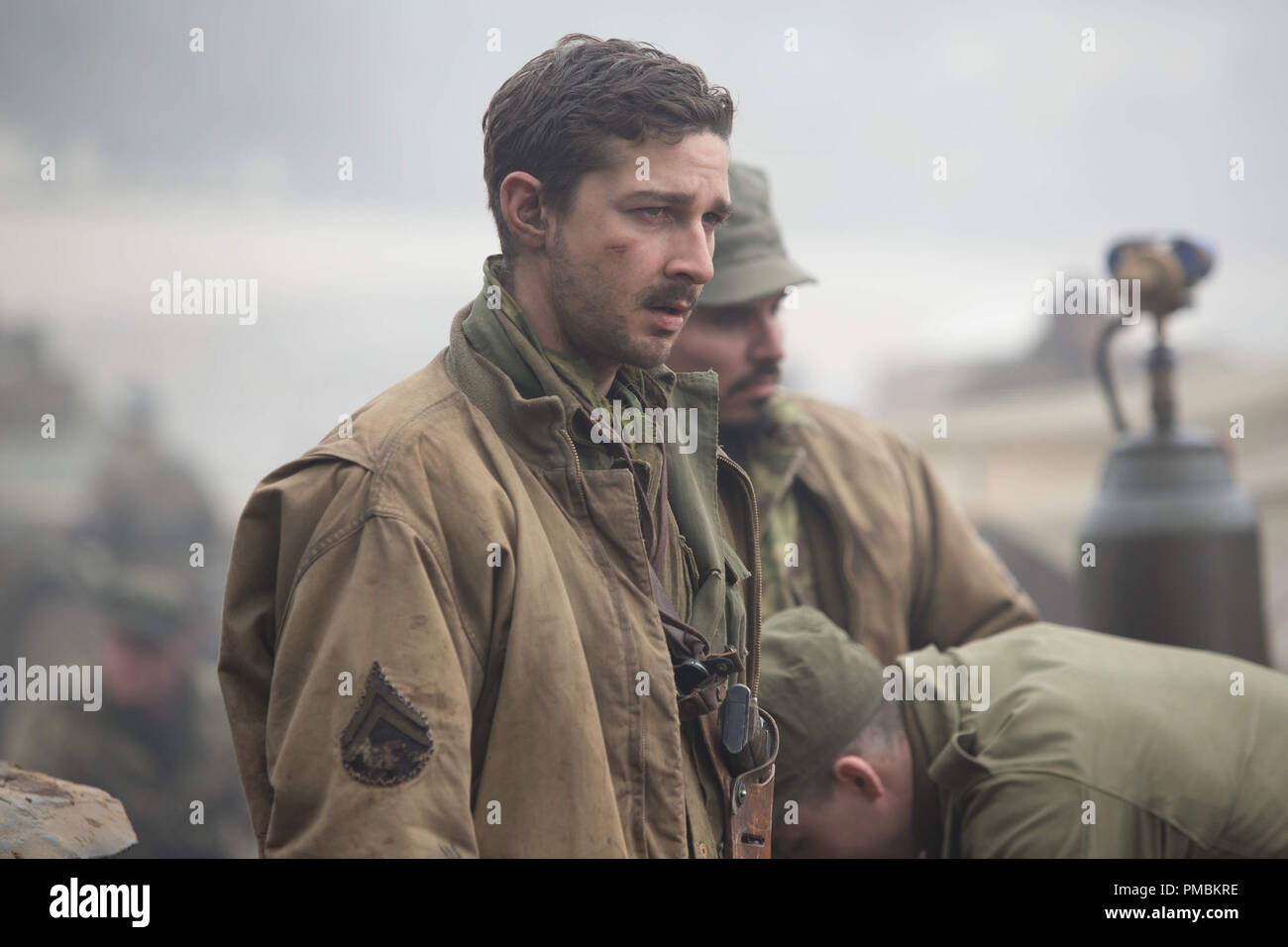 Boyd "Bible" Swan (Shia LaBeouf) in Columbia Pictures' FURY Stock Photo ...