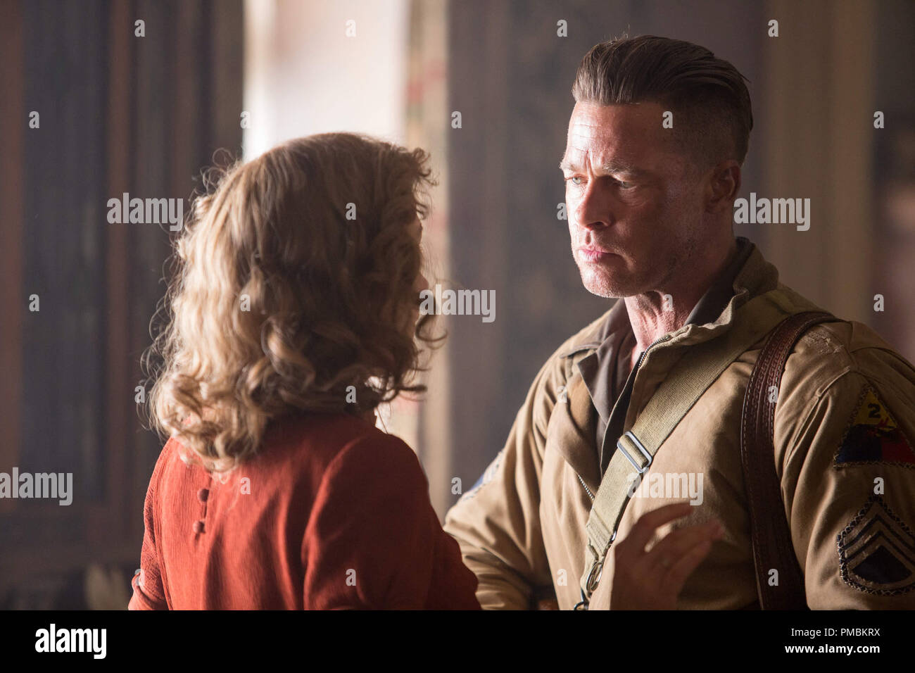Wardaddy (Brad Pitt) in Columbia Pictures' FURY Stock Photo - Alamy