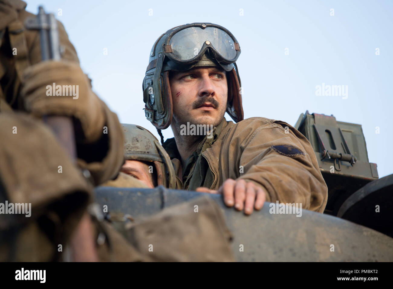 Boyd "Bible" Swan (Shia LaBeouf) in Columbia Pictures' FURY Stock Photo ...