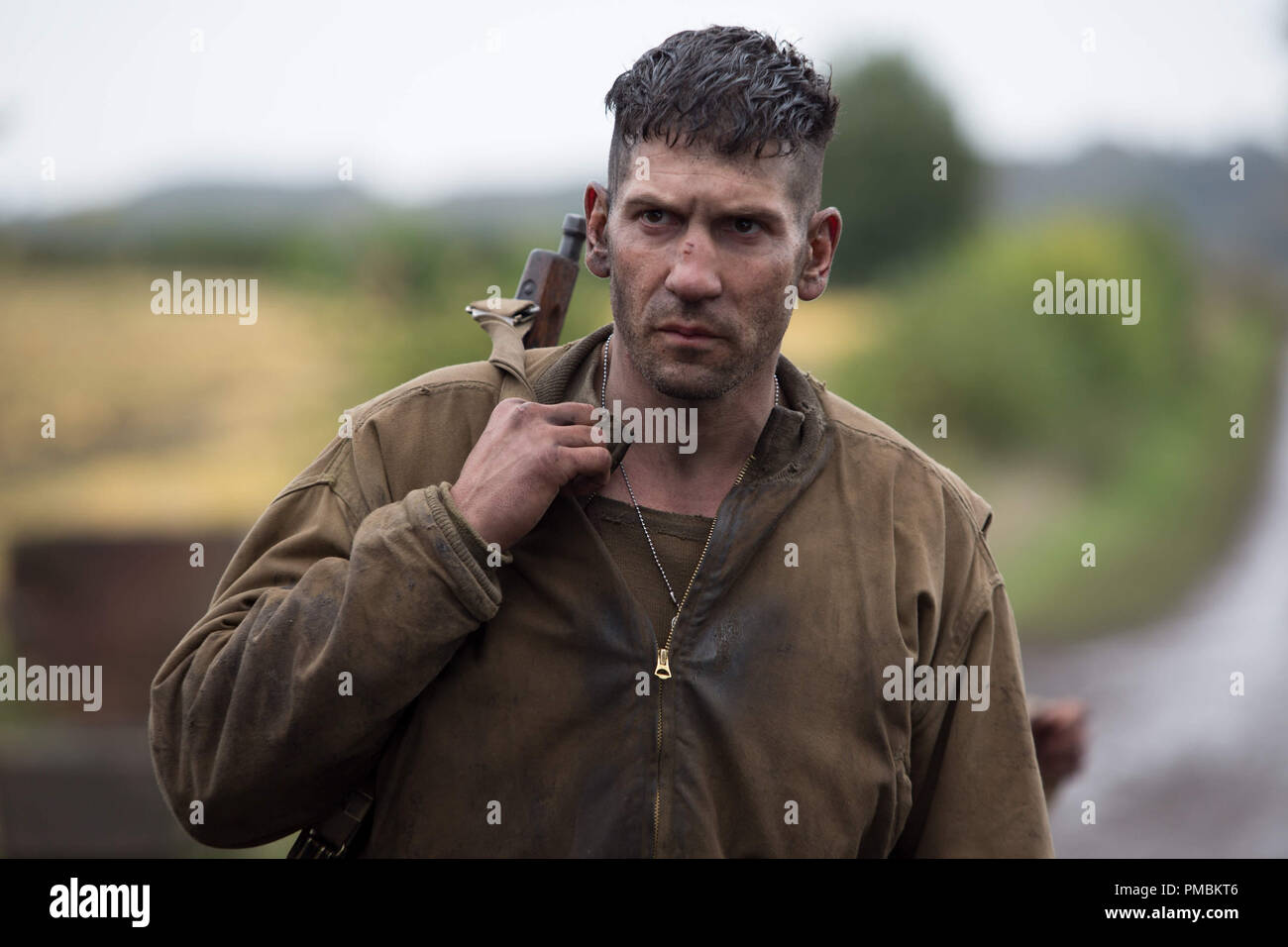 Grady "Coon-Ass" Travis (Jon Bernthal) in Columbia Pictures' FURY Stock ...