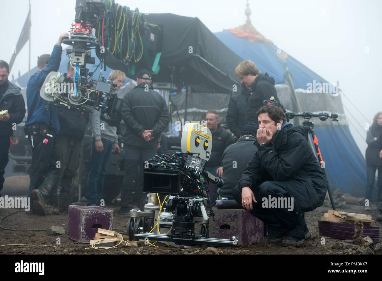 Director GARY SHORE on the set of "Dracula Untold", the origin story of ...