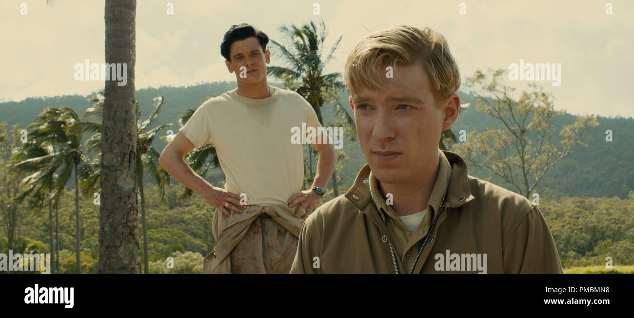 (L to R) Louie (JACK O'CONNELL) and Phil (DOMHNALL GLEESON) on Oahu in ...