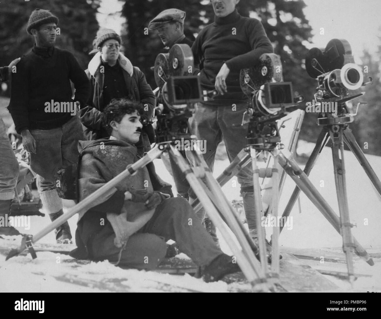 Charles Chaplin on the set of "The Gold Rush", 1925 UA File Reference ...