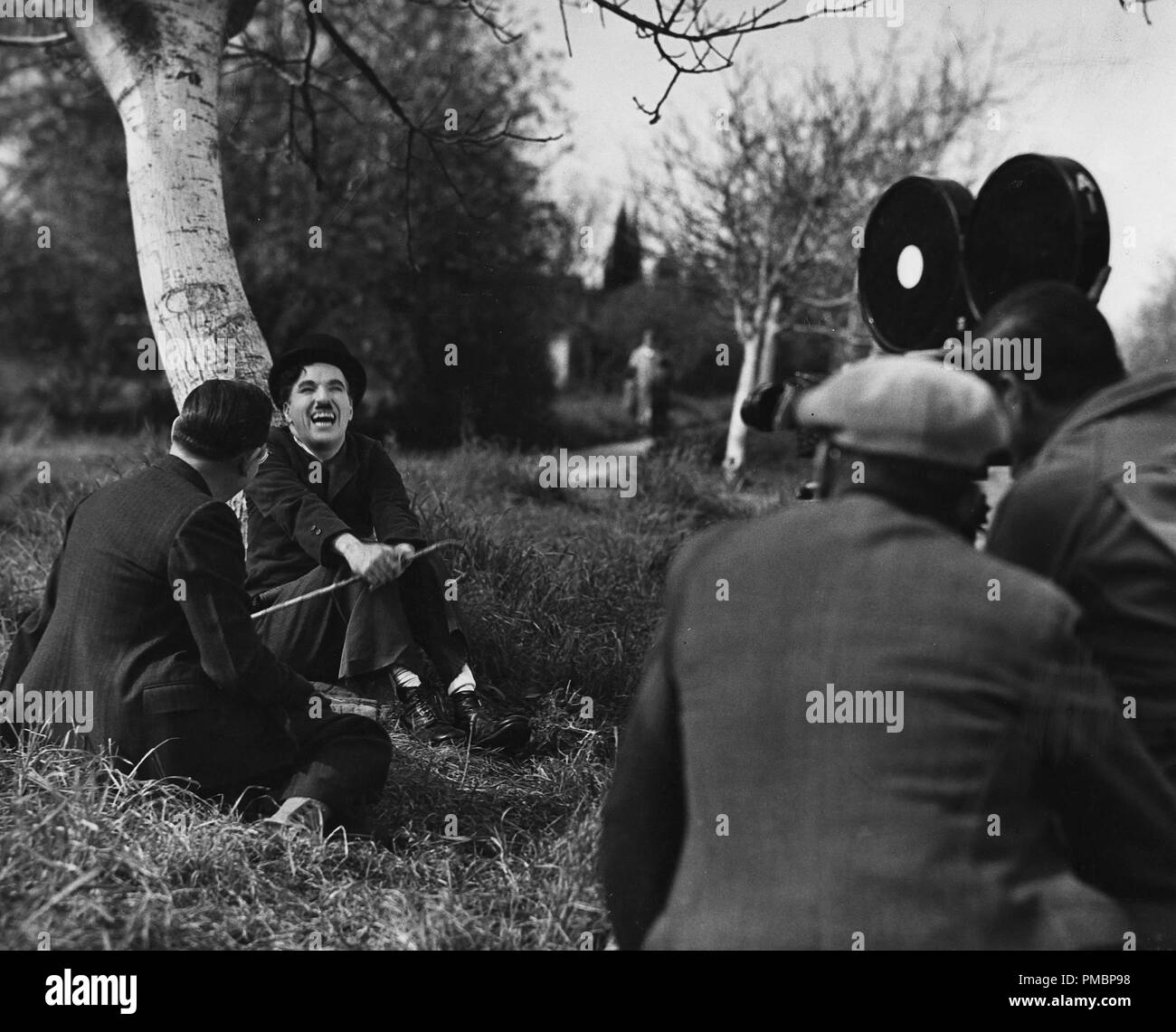 Charles Chaplin on the set of Charles Chaplin on the set of