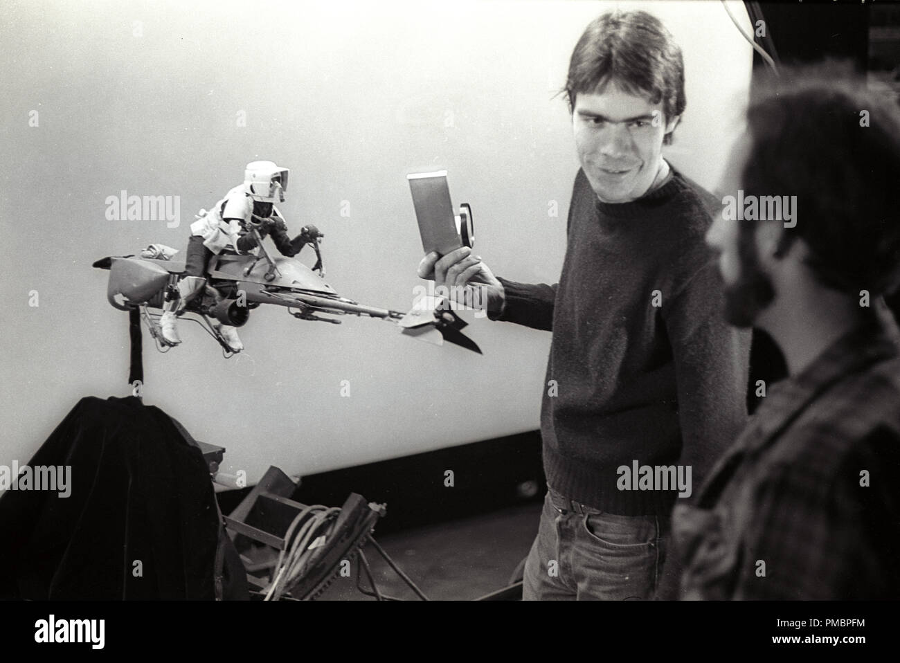 Shooting a biker scout puppet in "Star Wars: Episode VI: Return of the ...