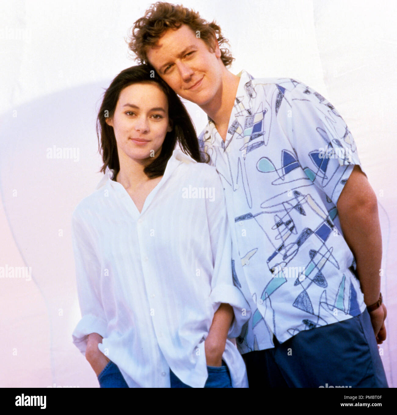 Studio Publicity Still from "Off Beat" Judge Reinhold and Meg Tilly © 1986 Touchstone Films All ...