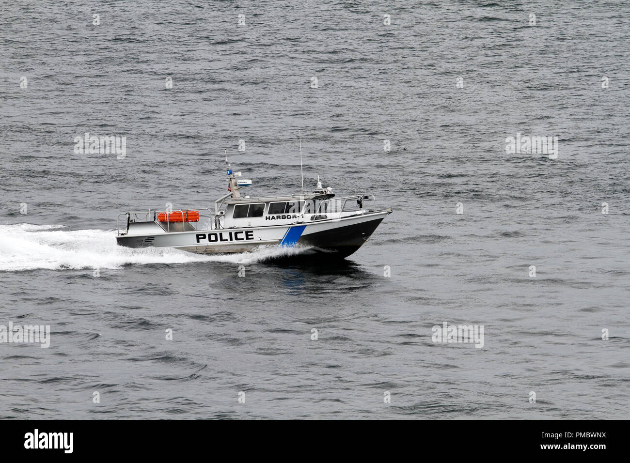 Harbor Police Boat in Seattle, Washington Stock Photo - Alamy