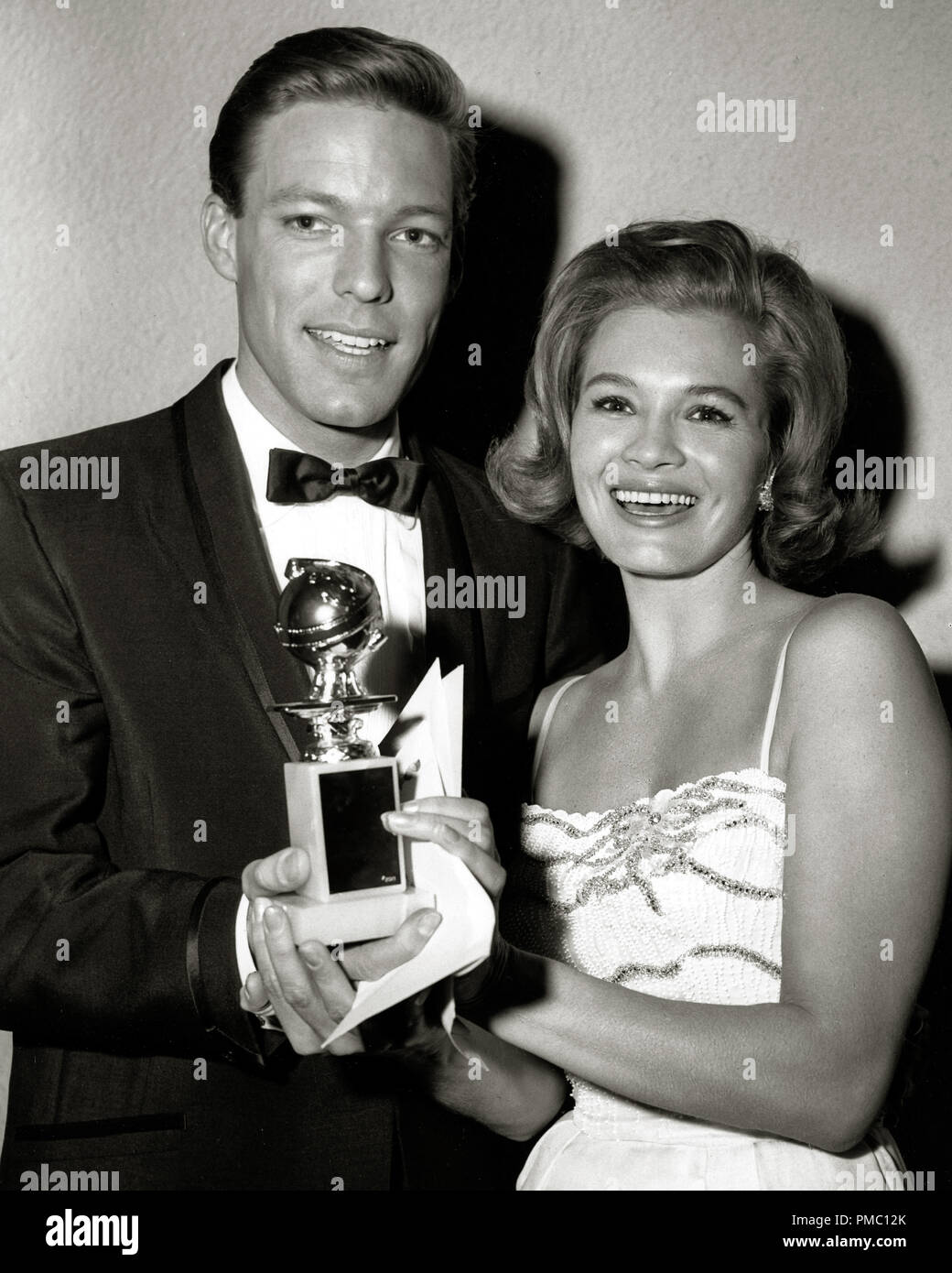 Richard Chamberlin and Angie Dickinson at "The Golden Globe Awards ...