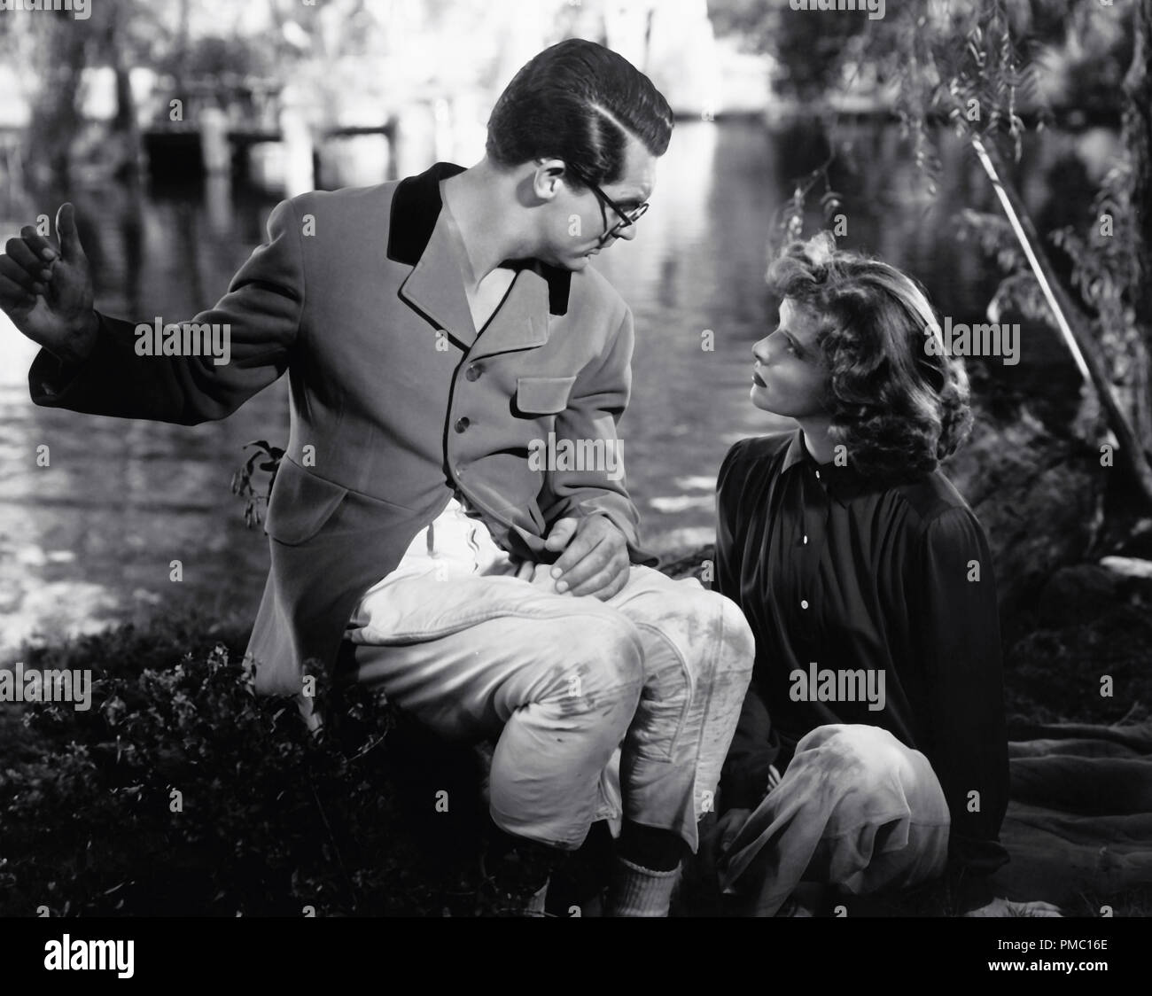 Cary Grant and Katharine Hepburn, "Bringing Up Baby" (1938) RKO File ...