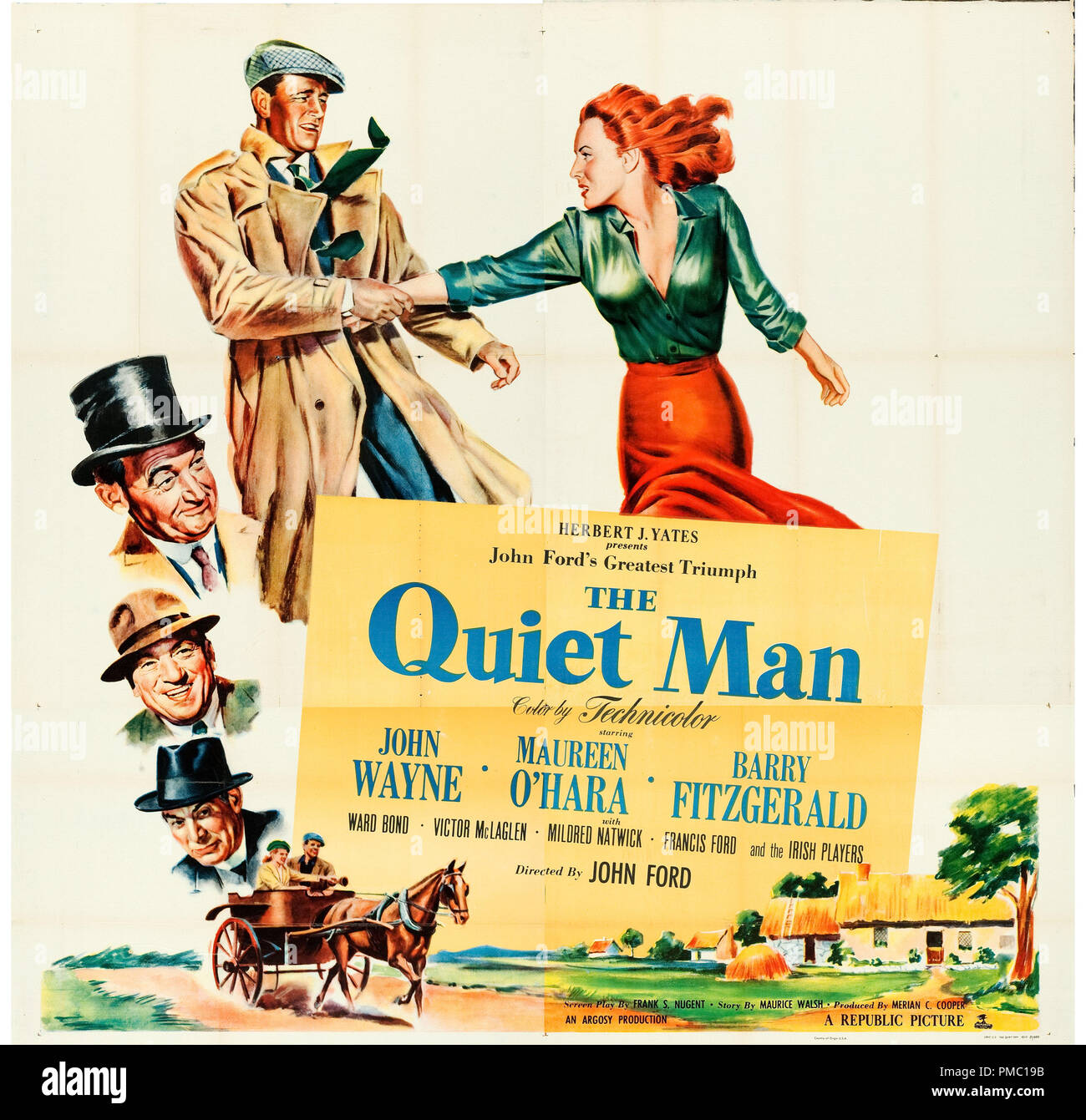 John wayne quiet man maureen 1952 hi-res stock photography and images ...