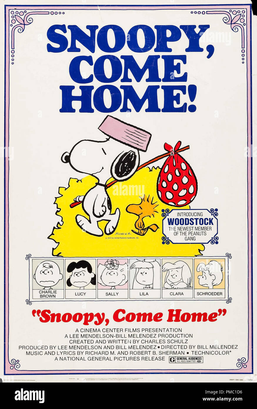 Animated Film, Snoopy, Come Home! (National General, 1972). Poster File ...