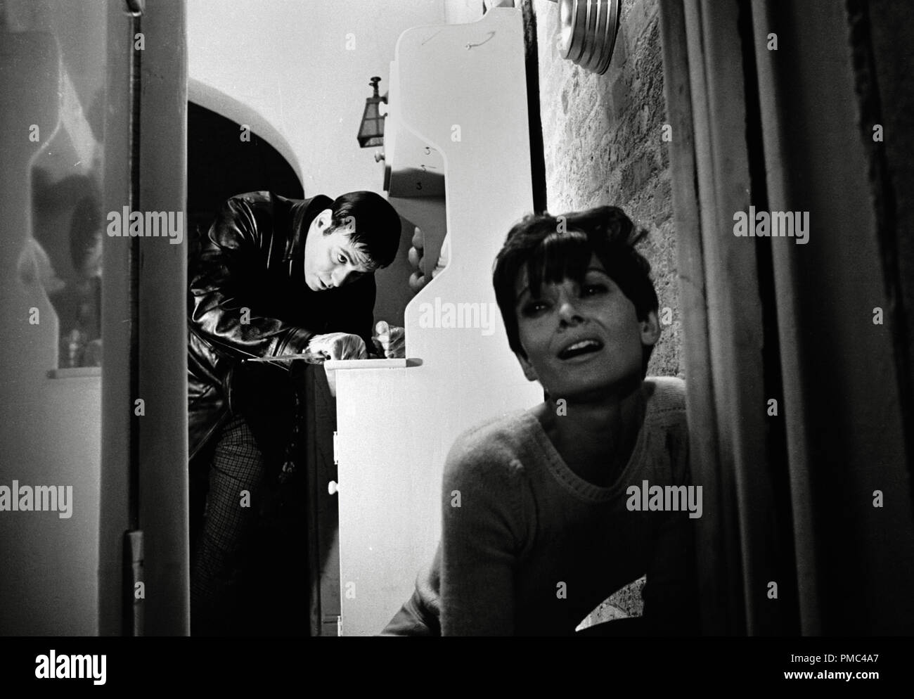 Allen Arkin and Audrey Hepburn, "Wait Until Dark" 1967 Warner Bros ...