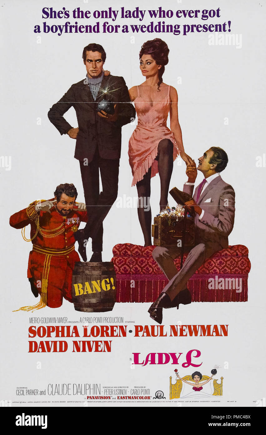Sophia Loren, Paul Newman, Lady L (MGM, 1966). Poster File Reference ...
