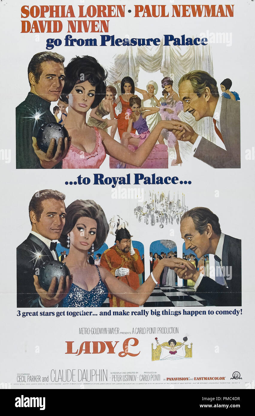 Sophia Loren, Paul Newman, Lady L (MGM, 1966). Poster File Reference ...